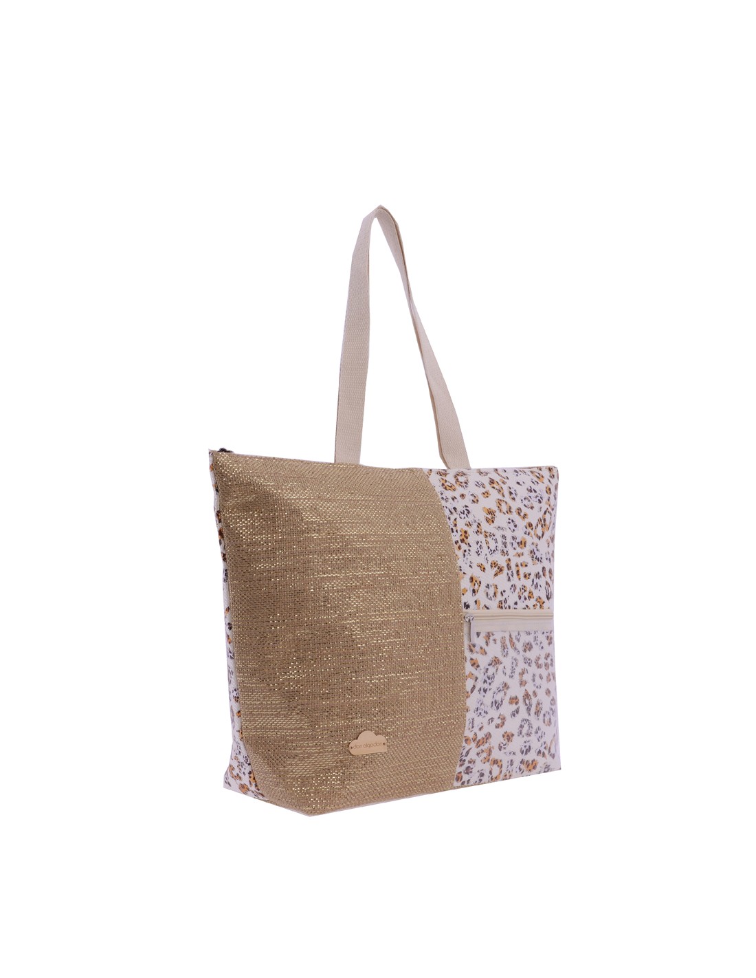 Playera Capazo Doble Asa Animal Print Don Algodón