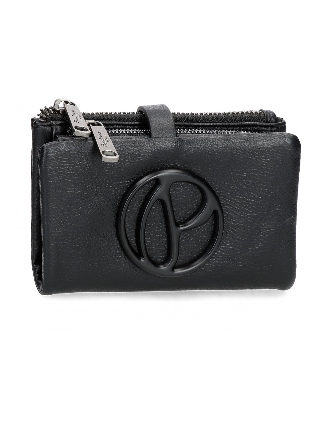 Cartera Pepe Jeans Mara con Monedero Extraíble, Negro