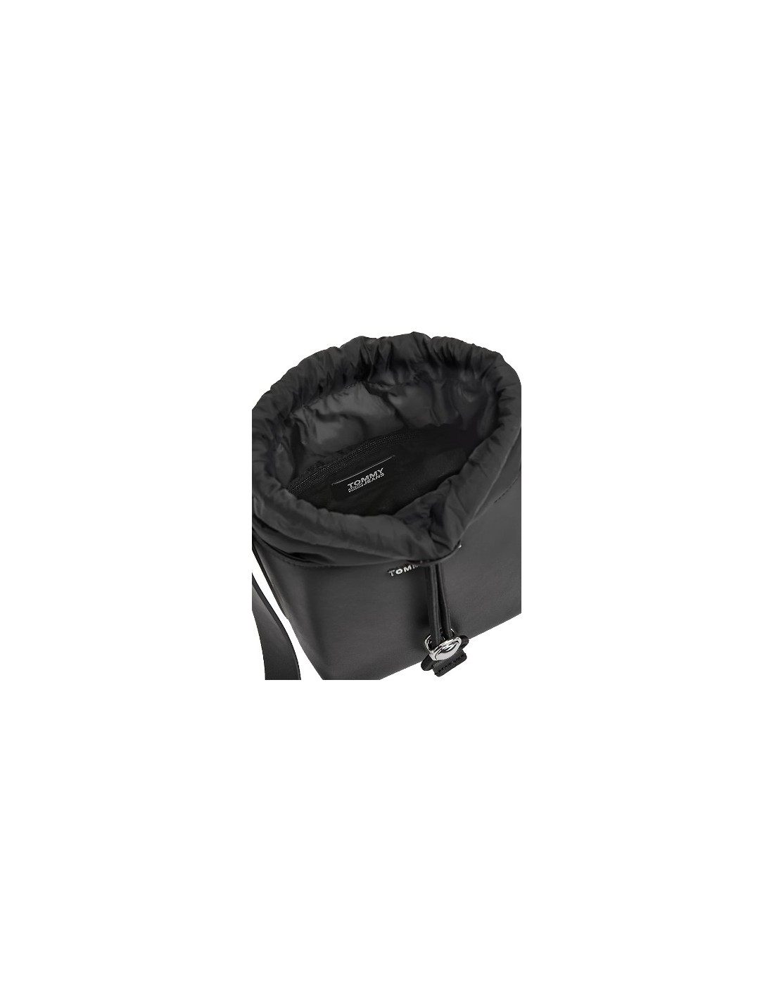 Bolso Bombonera Cierre Fruncido con Bandolera Tommy Jeans Negro