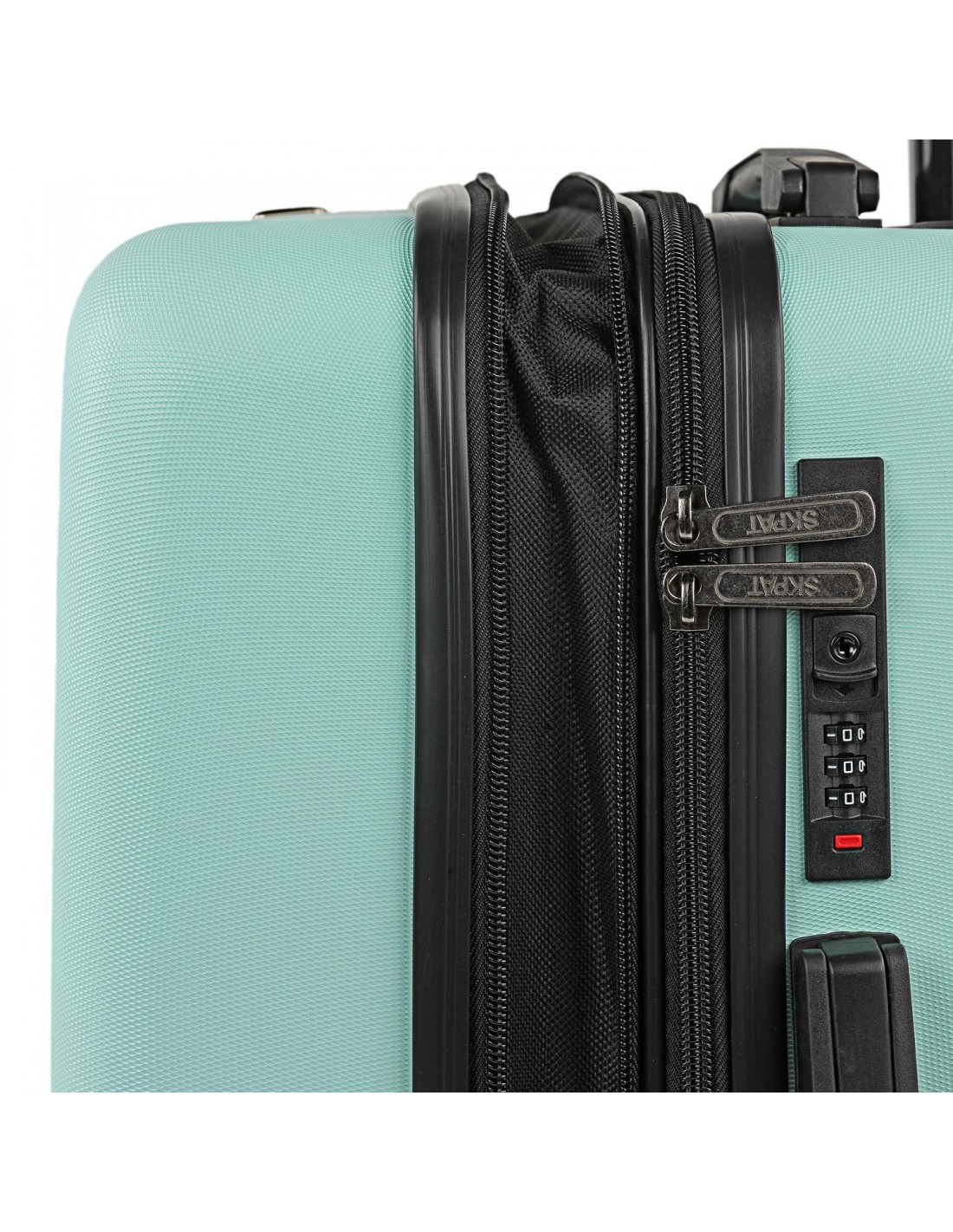 Maleta Skpat Cabina Extensible 55cm TSA 4 Ruedas Lisboa Verde