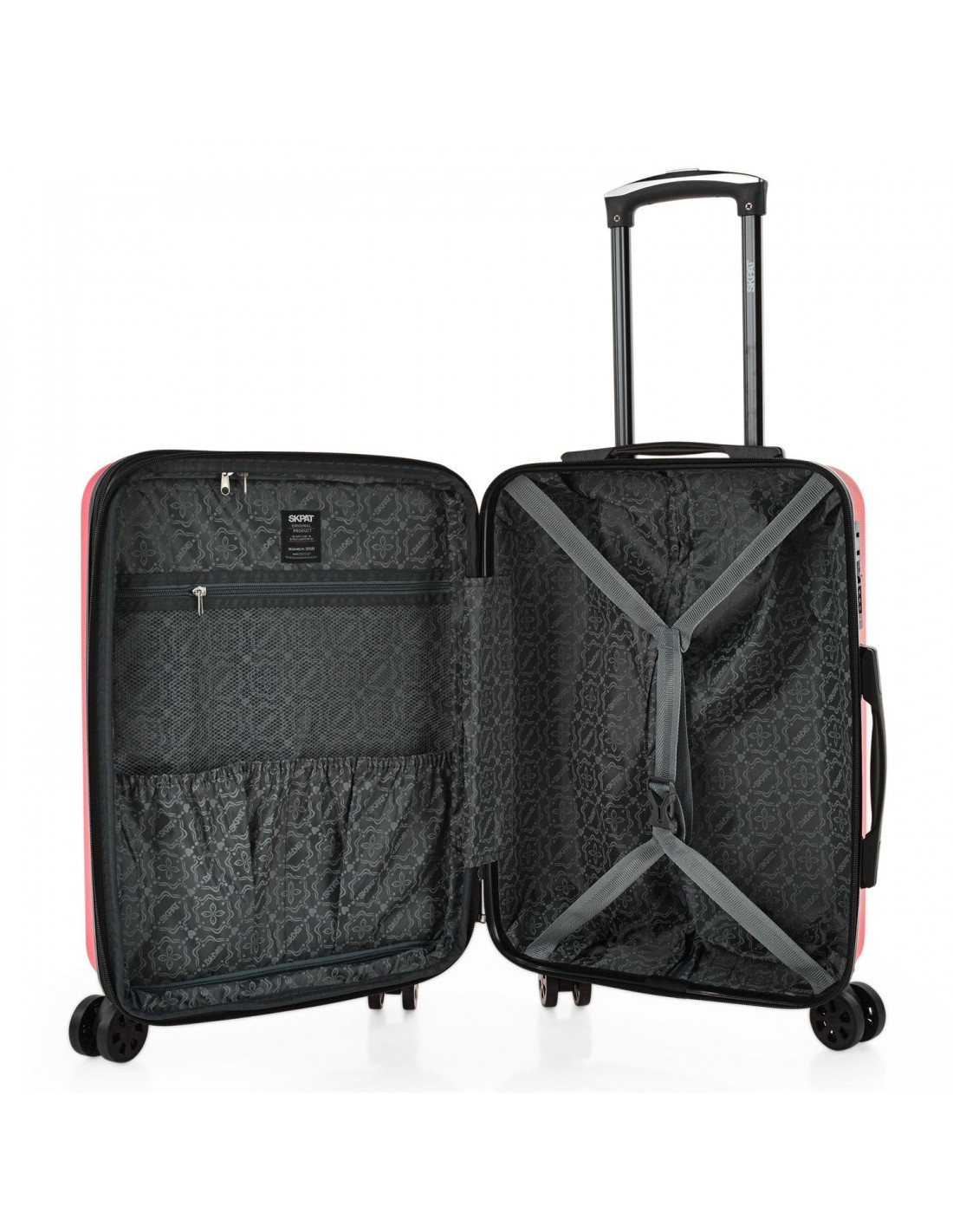 Maleta de Cabina Extensible Skpat Lisboa 55cm TSA Fucsia